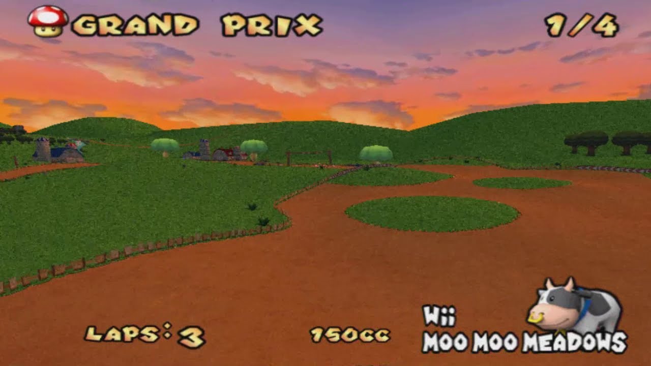 Wii Moo Moo Meadows | Mario Kart: Double Dash!! [Custom Track] - YouTube