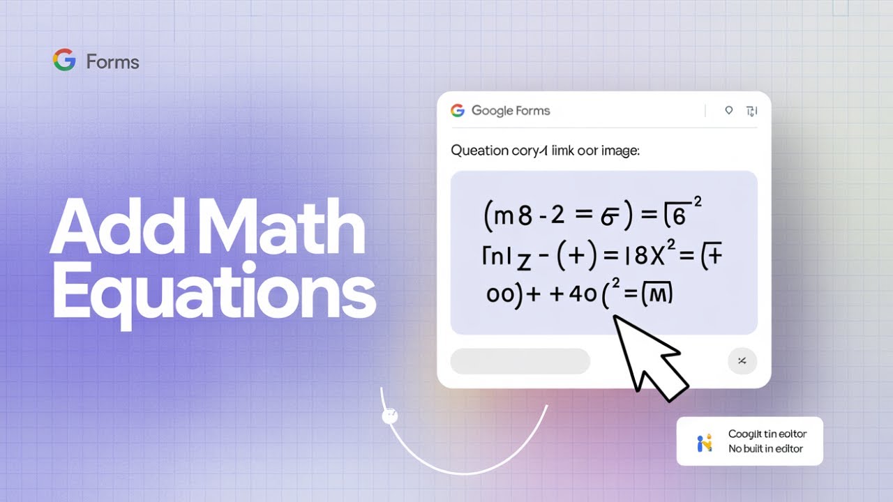 How to Create Math Equations in Google Forms! - YouTube