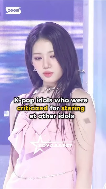 #kpop idols who got hate for looking at other idols - YouTube