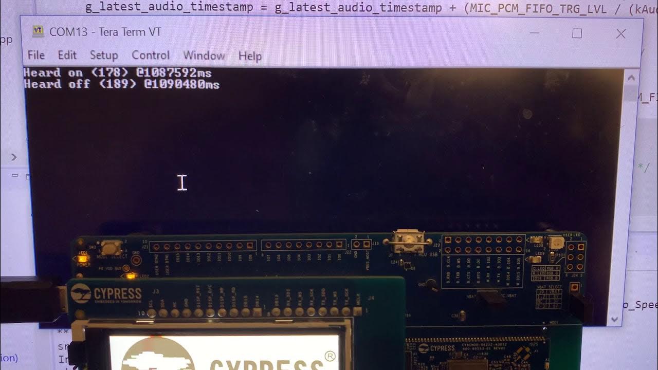 TensorFlow Lite Micro Speech Example on Infineon’s PSoC 6 - YouTube