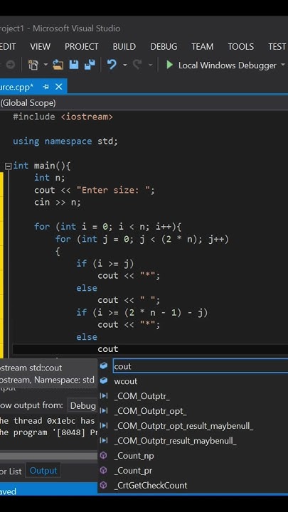C++ : Printing Pattern (Butterfly) #shorts #youtubeshorts - YouTube