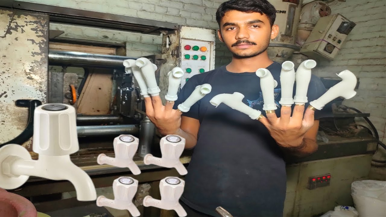 very cool process of bathroom plastic water tap made in factory with ...