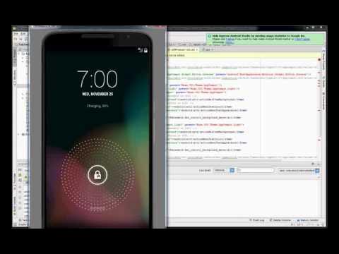 How to Create Android Tabbed style with Page Swipe View - YouTube