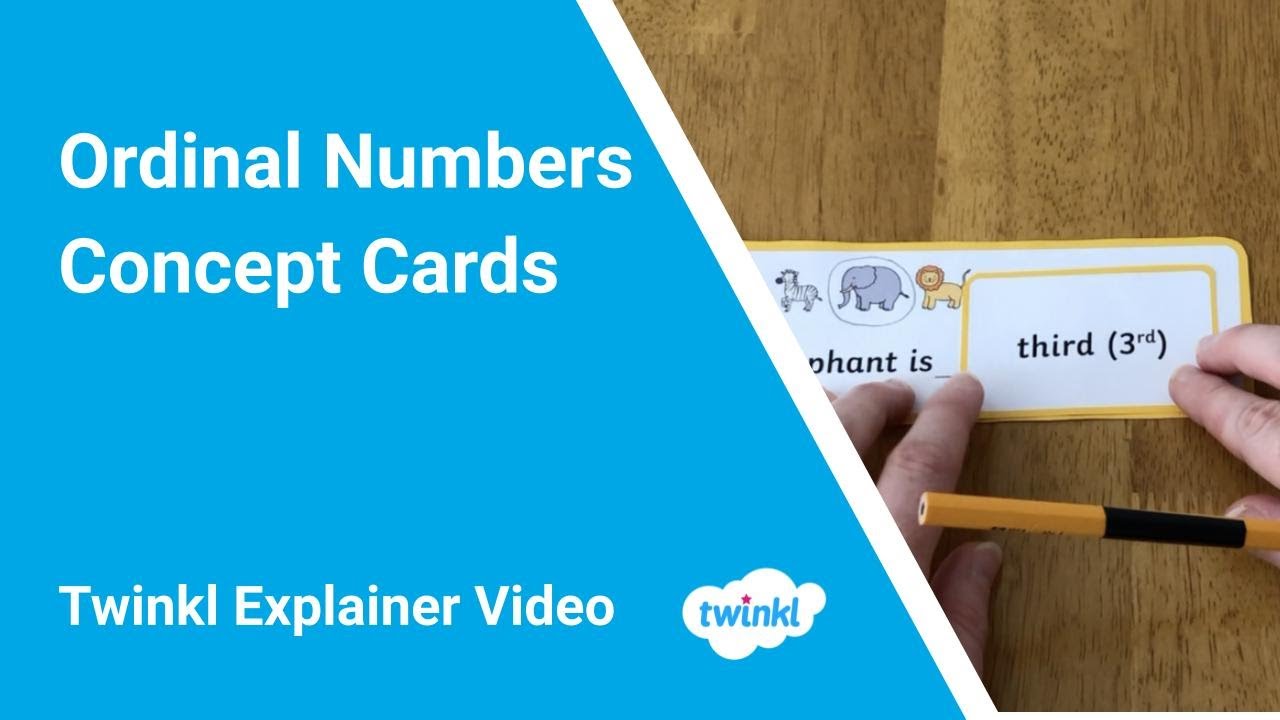 Time Concept Cards Explainer | Ordinal Numbers for EYFS Kids - YouTube