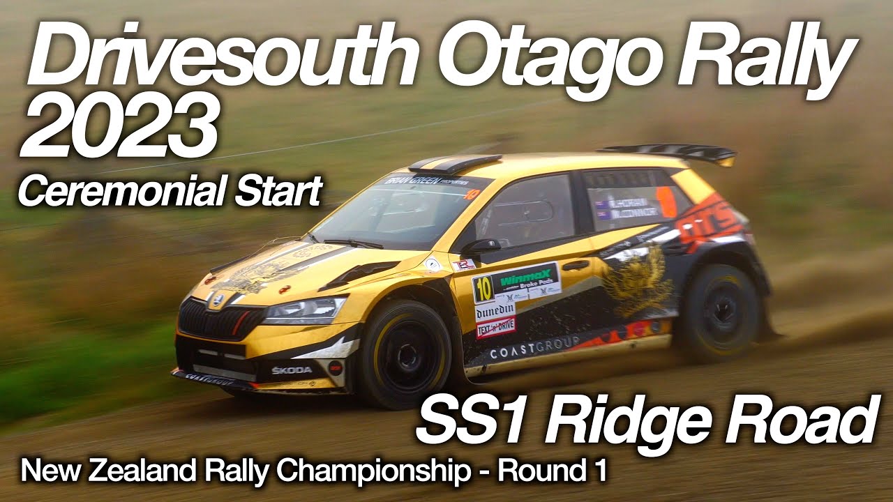 Otago Rally 2023 | Ceremonial Start | SS1 Ridge Road - YouTube