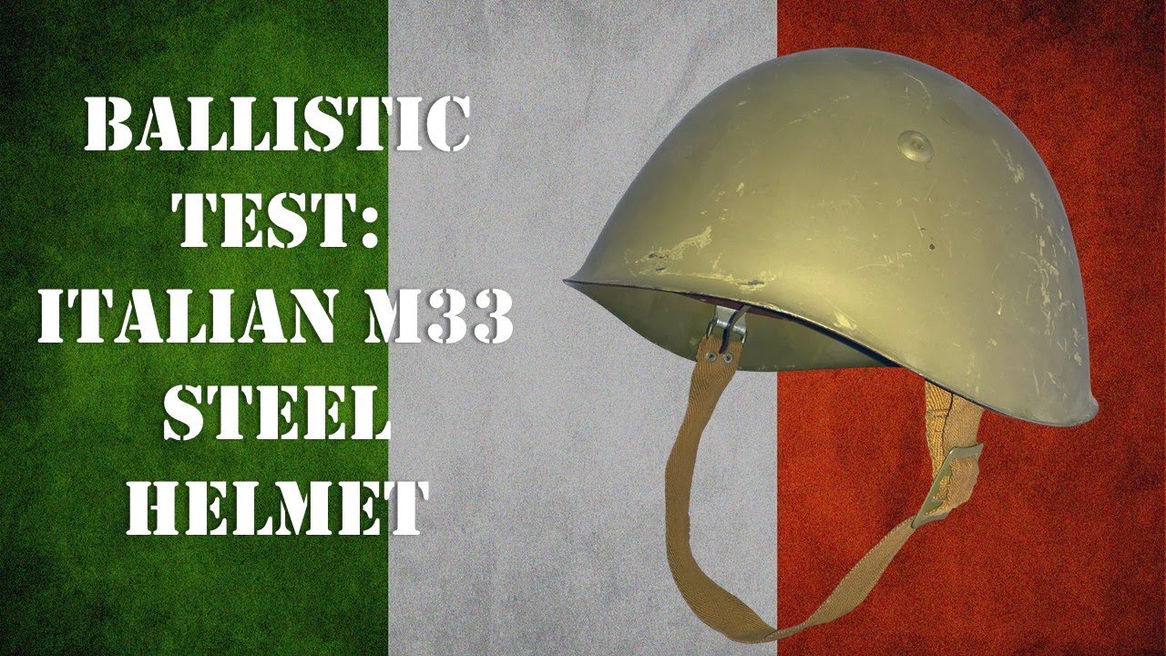 Helmet Ballistic Test: Italian M33 Steel Helmet - YouTube