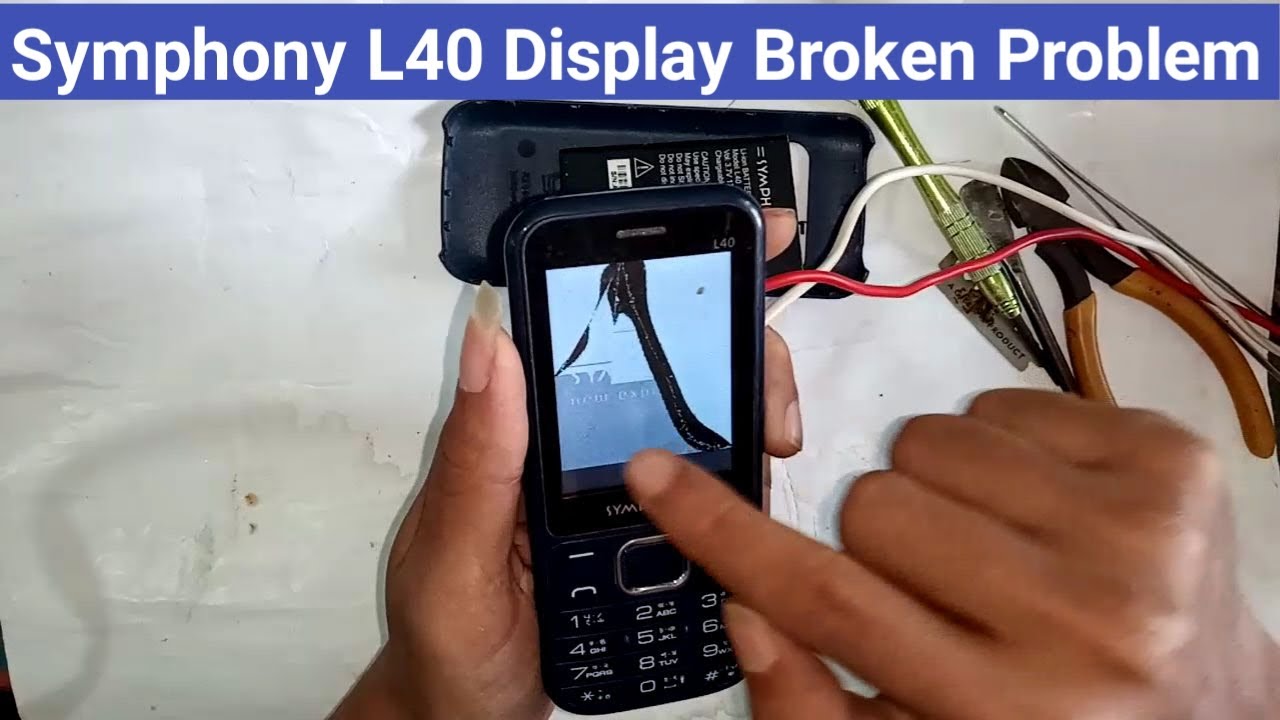Symphony L40 Display broken problem // display replace - YouTube