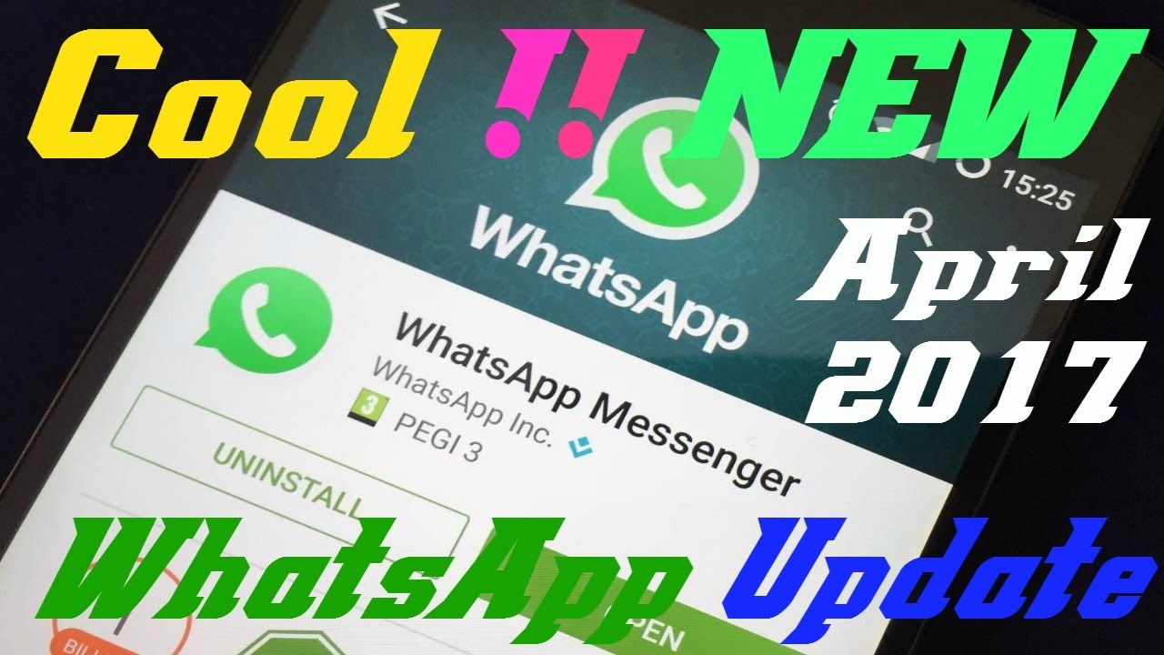 Cool New !!! WhatsApp Updates | whatsapp new april update 2017 - YouTube