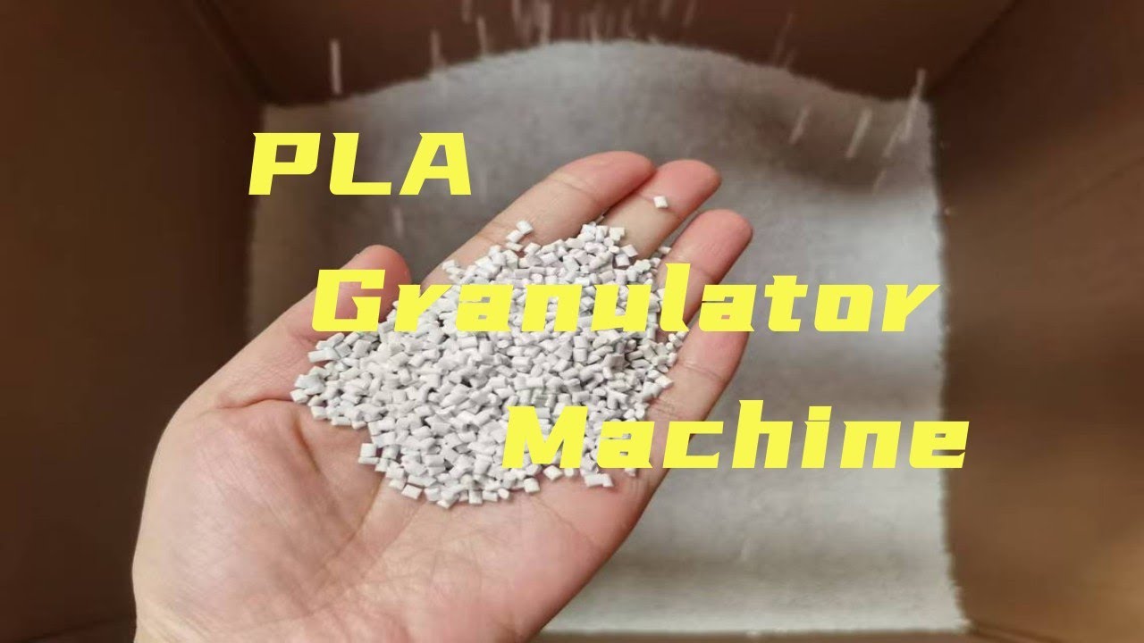 Recycling machine - PLA waste granulator machine live from manufacture ...