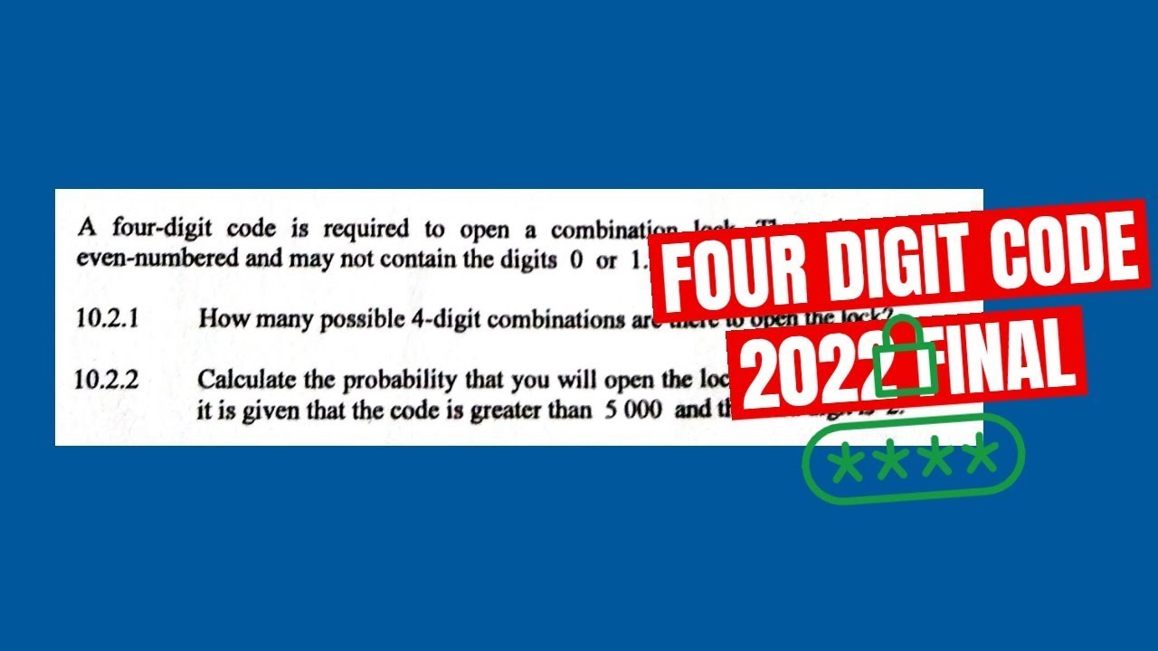 2022 Final Exam Memo | Probability Grade 12 Math Paper 1 - YouTube