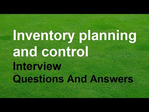 Inventory planning and control Interview Questions And Answers - YouTube