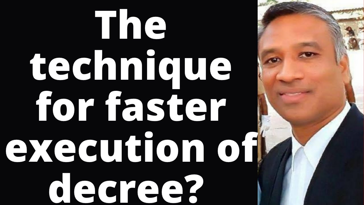 #478 - The technique for faster execution of decree? Multiple reliefs ...