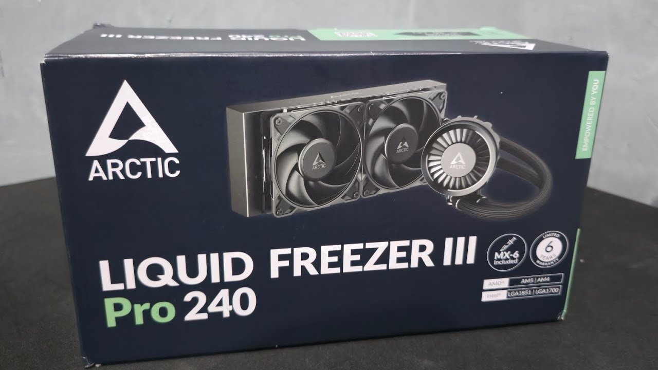 Arctic Liquid Freezer III Pro 240 Black - Unbox - YouTube