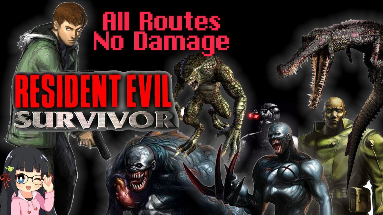 4K Resident Evil Survivor - No Damage + All Routes + All Guns Full ...