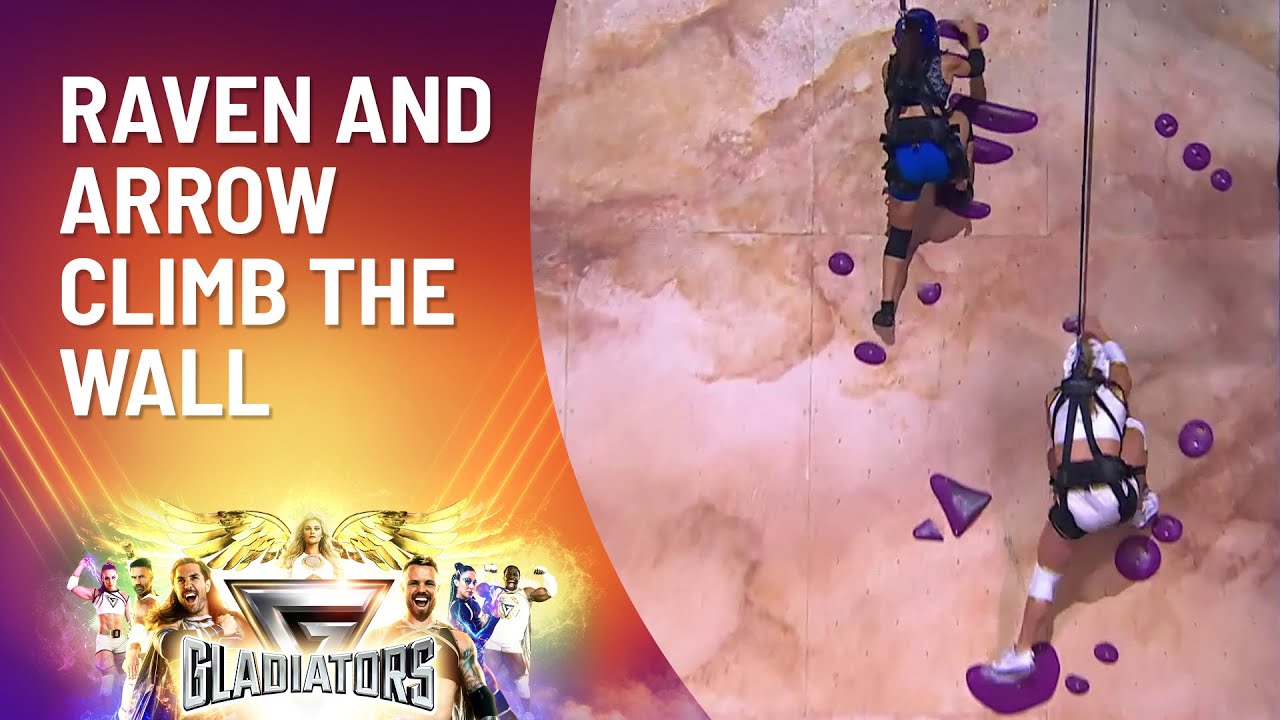 The Wall - Raven & Arrow vs Contenders | Gladiators Australia | Channel ...