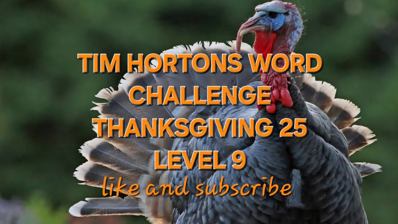 Tim Hortons Word Challenge Thanksgiving 25 Level 9 #timhortons # ...