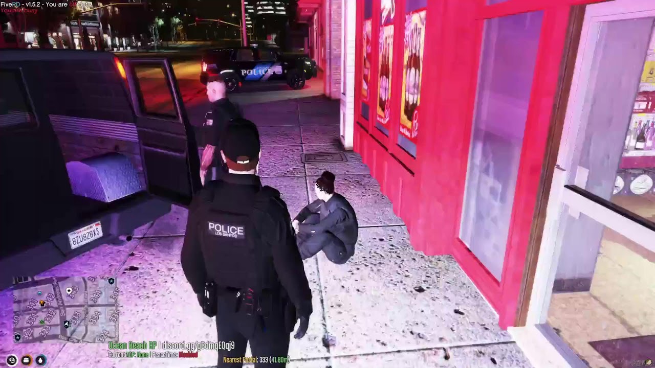 FIVEM Ocean Breach RP #8 LSPD Patrol - YouTube