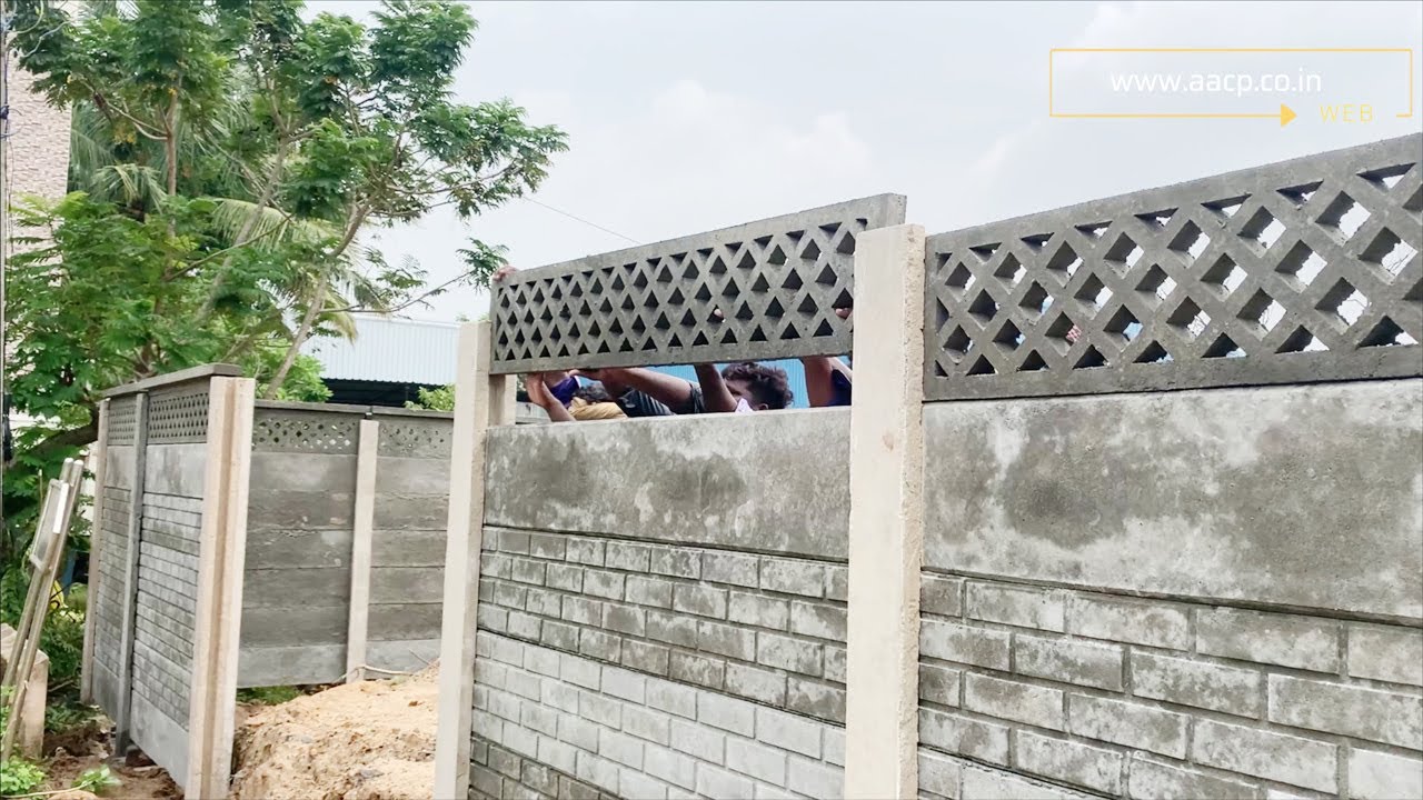 ReadyMade Compound Wall T panel - YouTube
