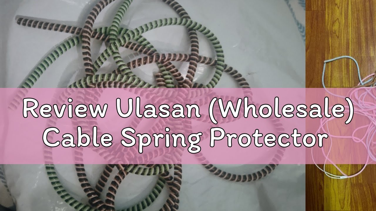 Review Ulasan (Wholesale) Cable Spring Protector - YouTube