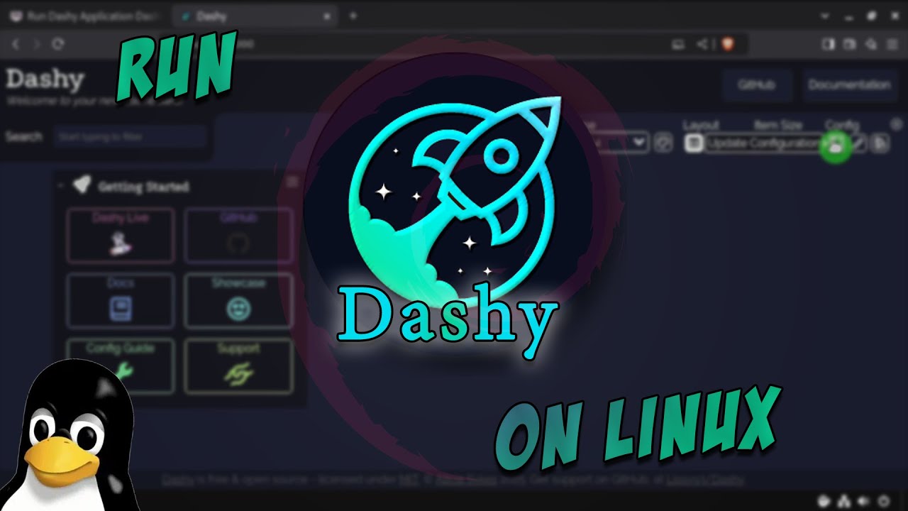 Install Dashy Application Dashboard on Linux - YouTube