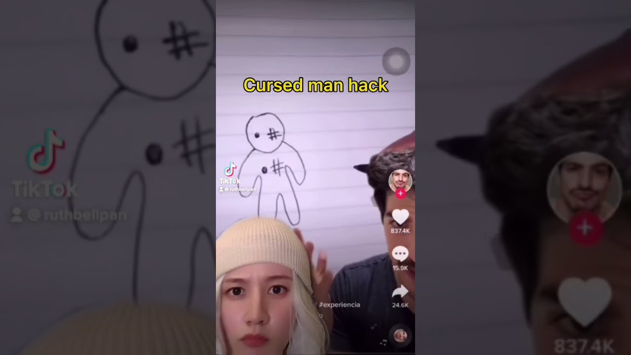 DRAWING CURSED MAN HACK #shorts - YouTube