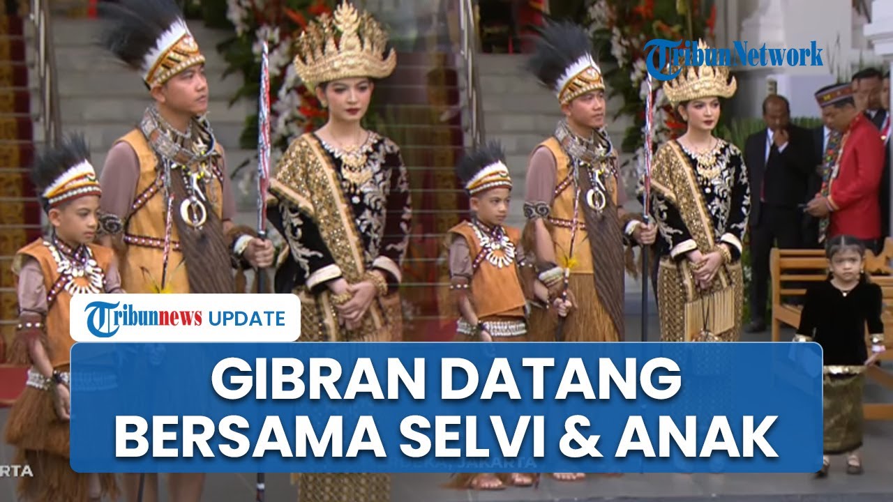 Hadiri Upacara HUT ke-79 RI di Istana Merdeka, Gibran Rakabuming Pakai Baju Adat Papua bersama ...