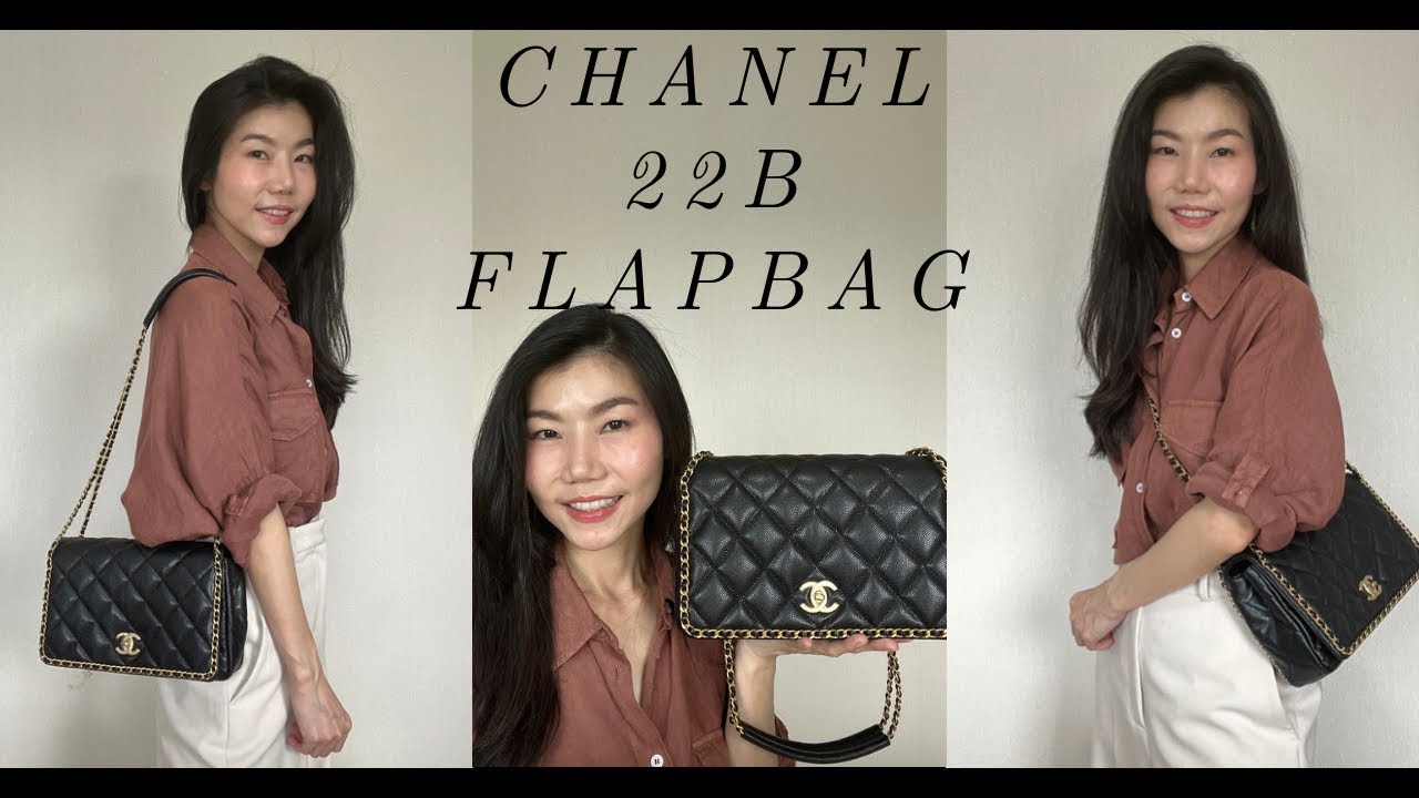 Chanel 22B flapbag 9.5” สวยเก๋ชิค classic ในใบเดียว #chanel #22b - YouTube