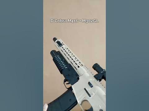 The 6$ Spring Airsoft Gun Made in Indonesia | D'Cobra M416 + M203 GL Unboxing - YouTube