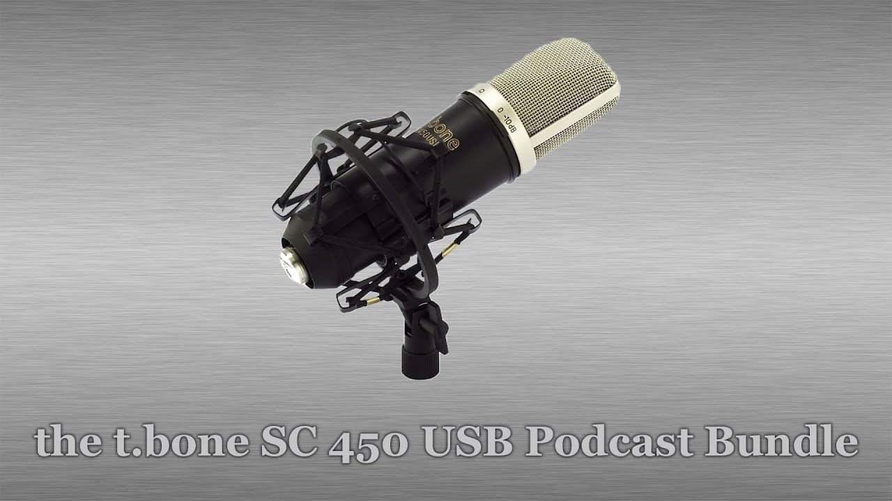 Unboxing: the t.bone SC 450 USB Podcast Bundle - YouTube