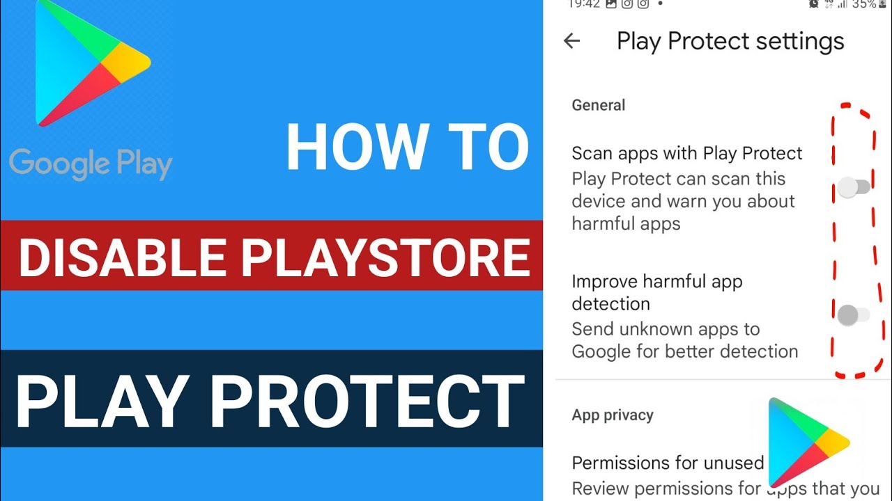 How to Disable Playstore Play Protect - YouTube