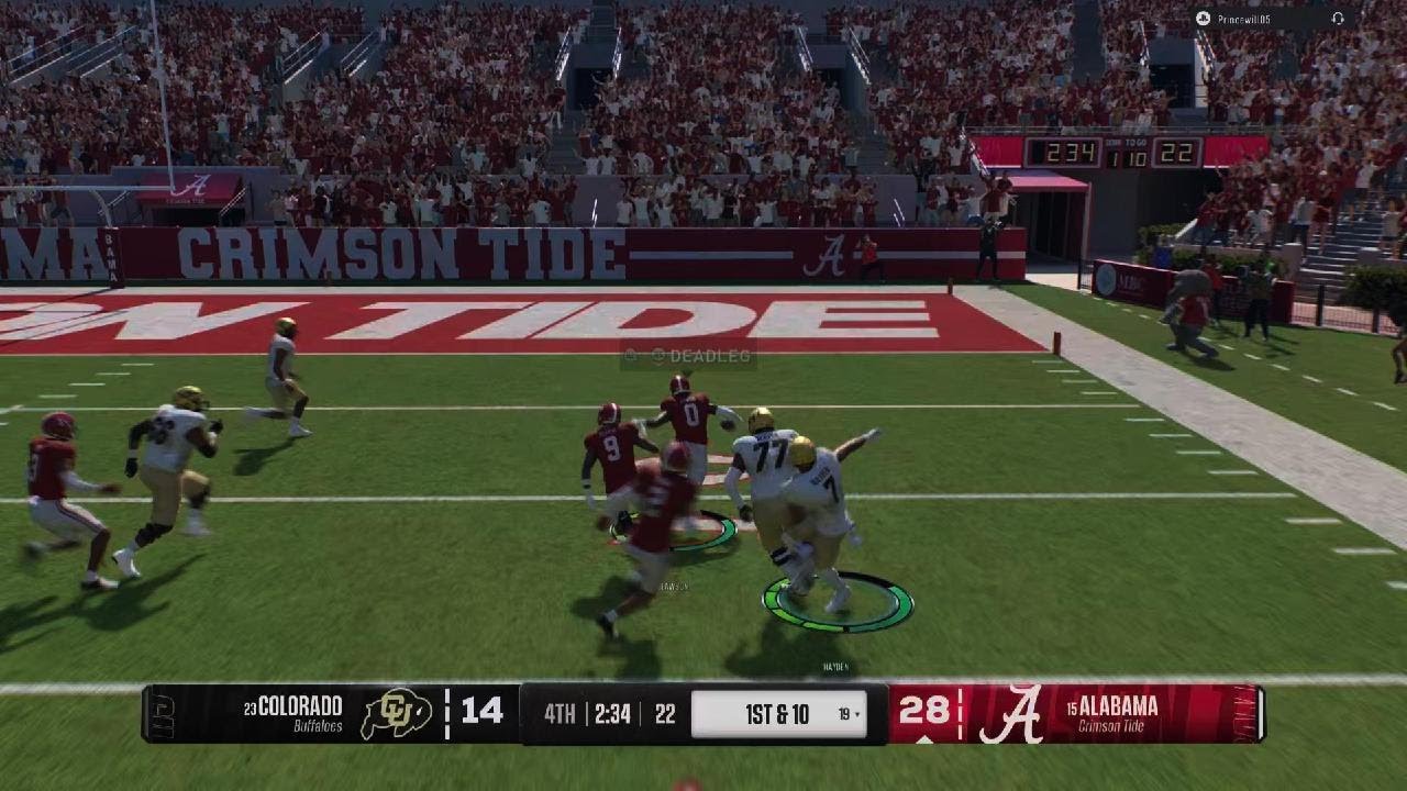 EA SPORTS College Football 25 - Lawson Pick Six - Alabama Football ...