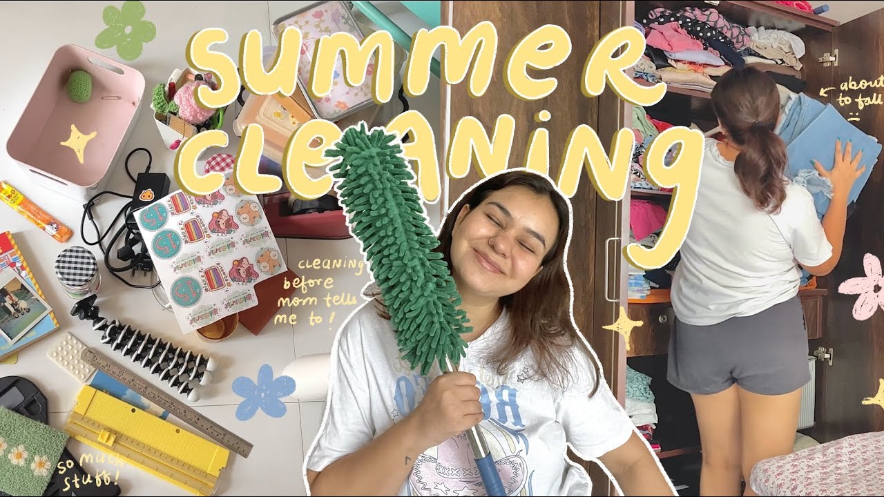 summer cleaning diaries | decluttering + deep cleaning my space (the ...