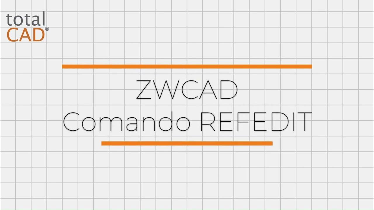 ZWCAD Comando REFEDIT - YouTube