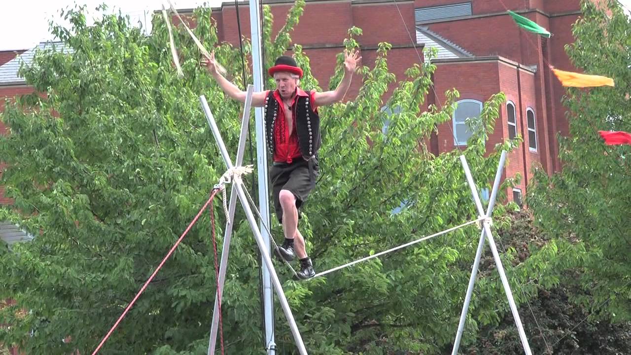 31st July 2011 Bristol Harbour Festival Kwabana Lindsay slack rope ...