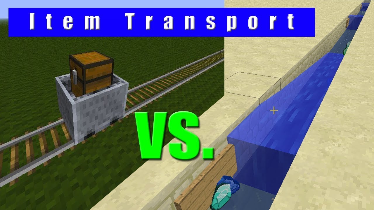 Minecraft Item Transport - Der Test - YouTube