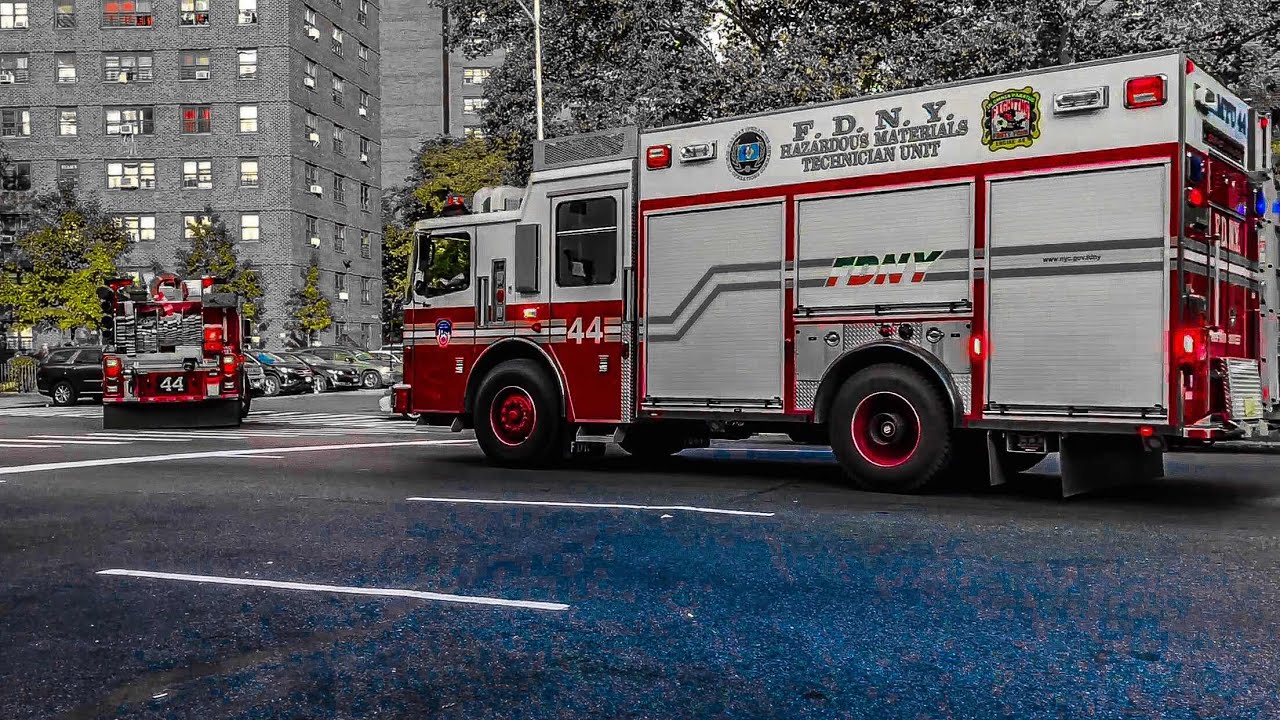 RARE Video of FDNY HMTU 44 Responding from its Temporary Quarters to a ...