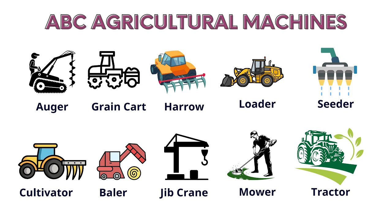 ABC Alphabet: Explore Agricultural Machinery & Tasty Veggies! Alphabet ...
