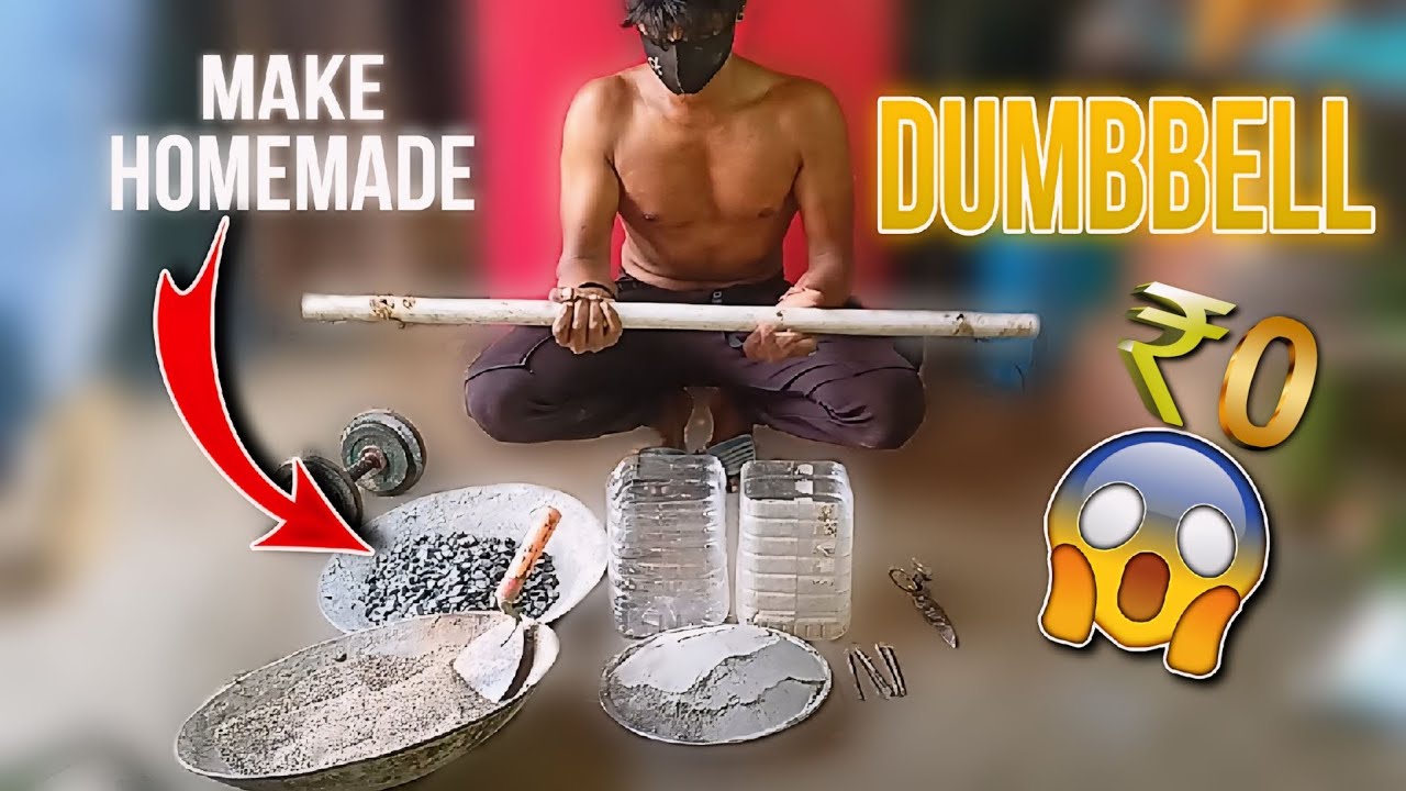Home par dumbbell kaise banaye। Homemade dumbbells । diy dumbbell। make ...