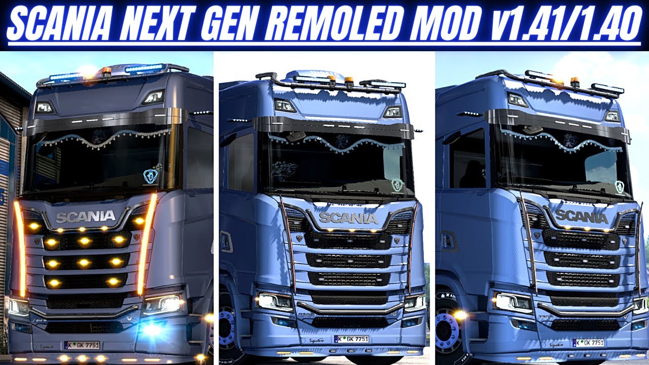 Euro Truck Simulator 2 | SCANIA NEXT GEN REMOLED | ETS2 1.41/1.40 - YouTube