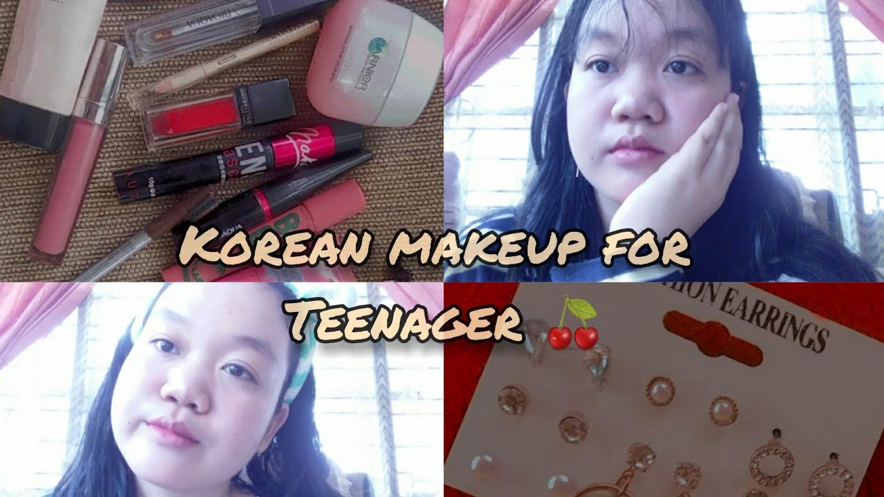 SIMPLE KOREAN MAKEUP FOR TEENAGER - YouTube