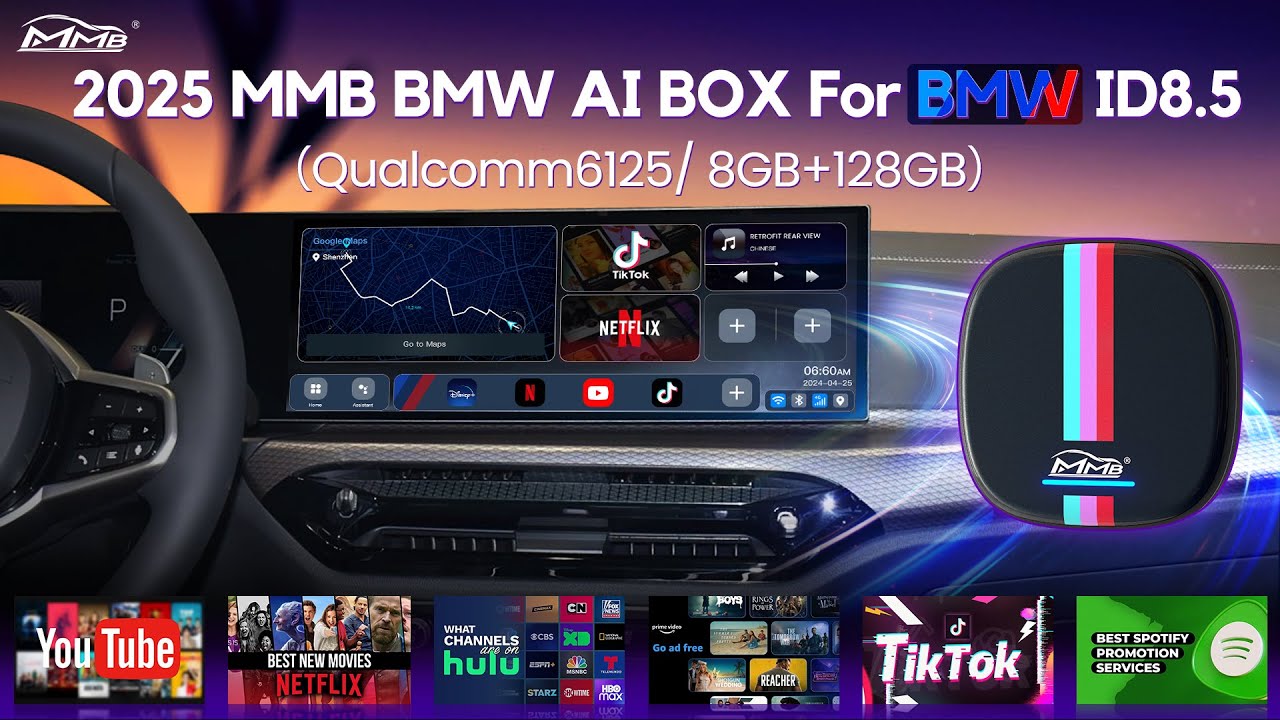 MMB BMW Magic AI BOX adapted for BMW 3 Series ID8.5 Wireles Carplay ...