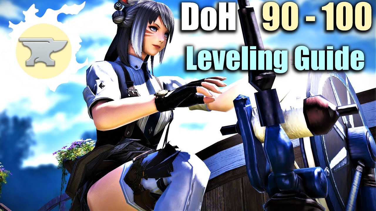 FFXIV: Crafter Leveling 90 - 100 In 12 Minutes | DoH Guide - YouTube