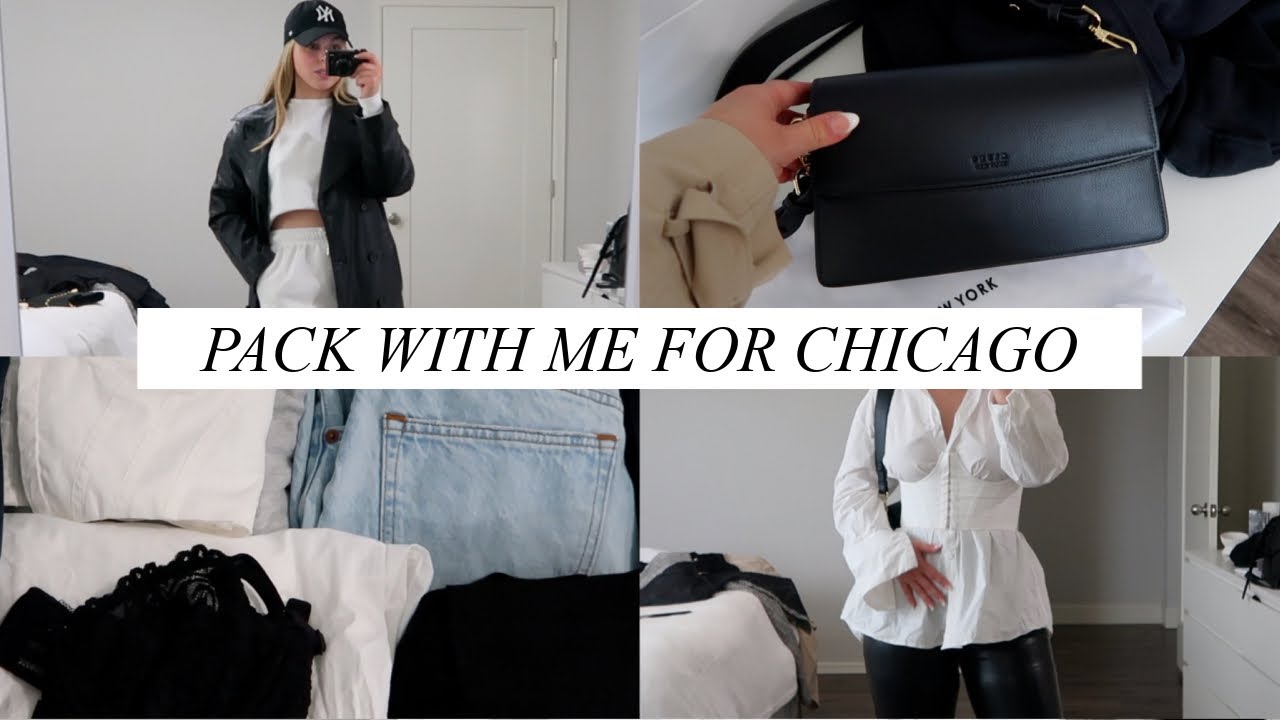 VLOG: spend the day with me, packing for chicago + outfit planning ...