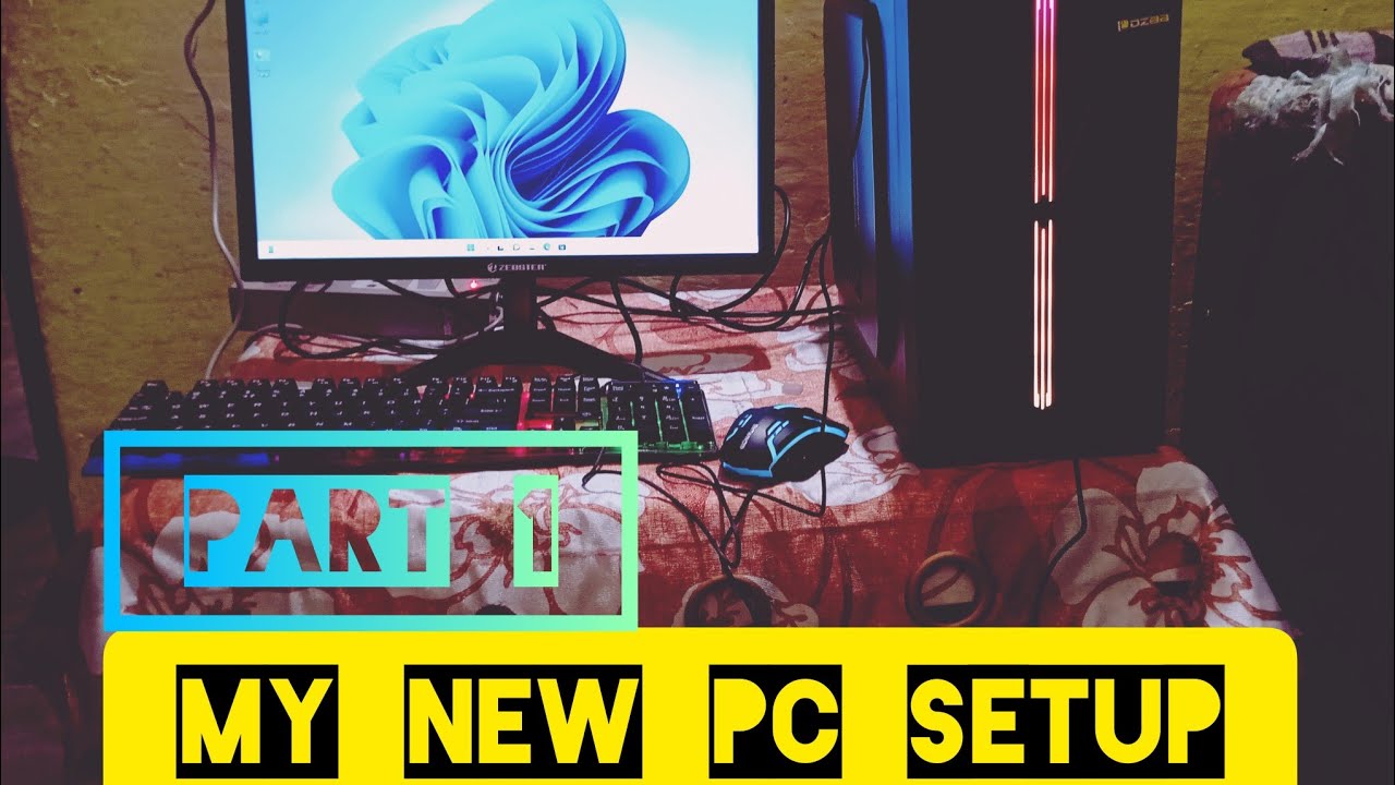 My new pc set-up part 1 - YouTube