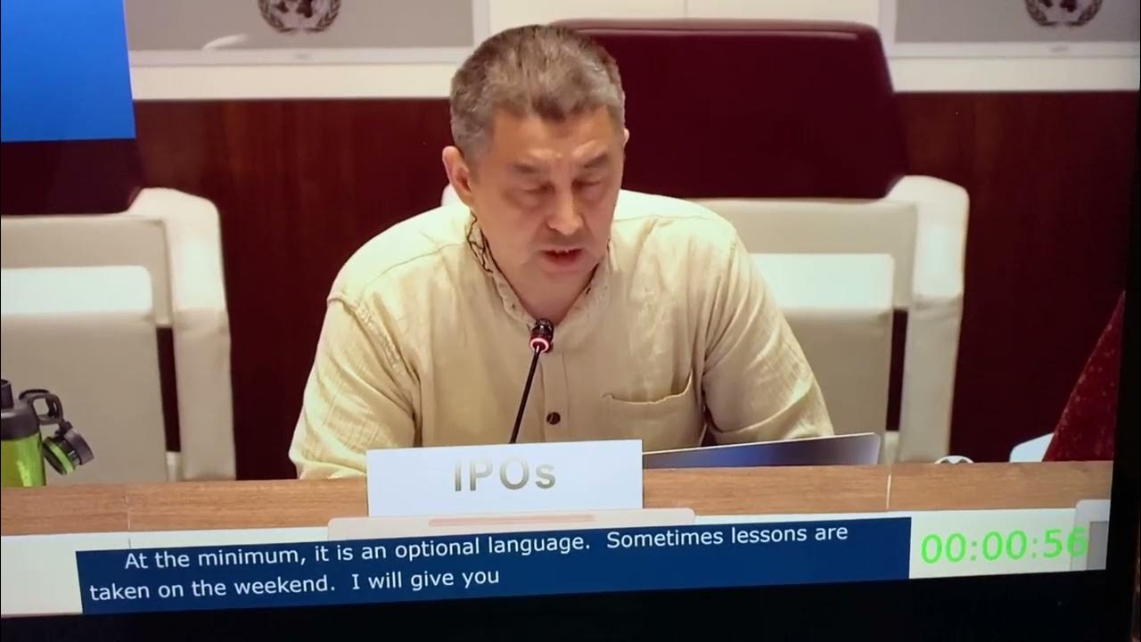 Владислав Таннагашев. 17th Session Expert Mechanism on the Rights of ...