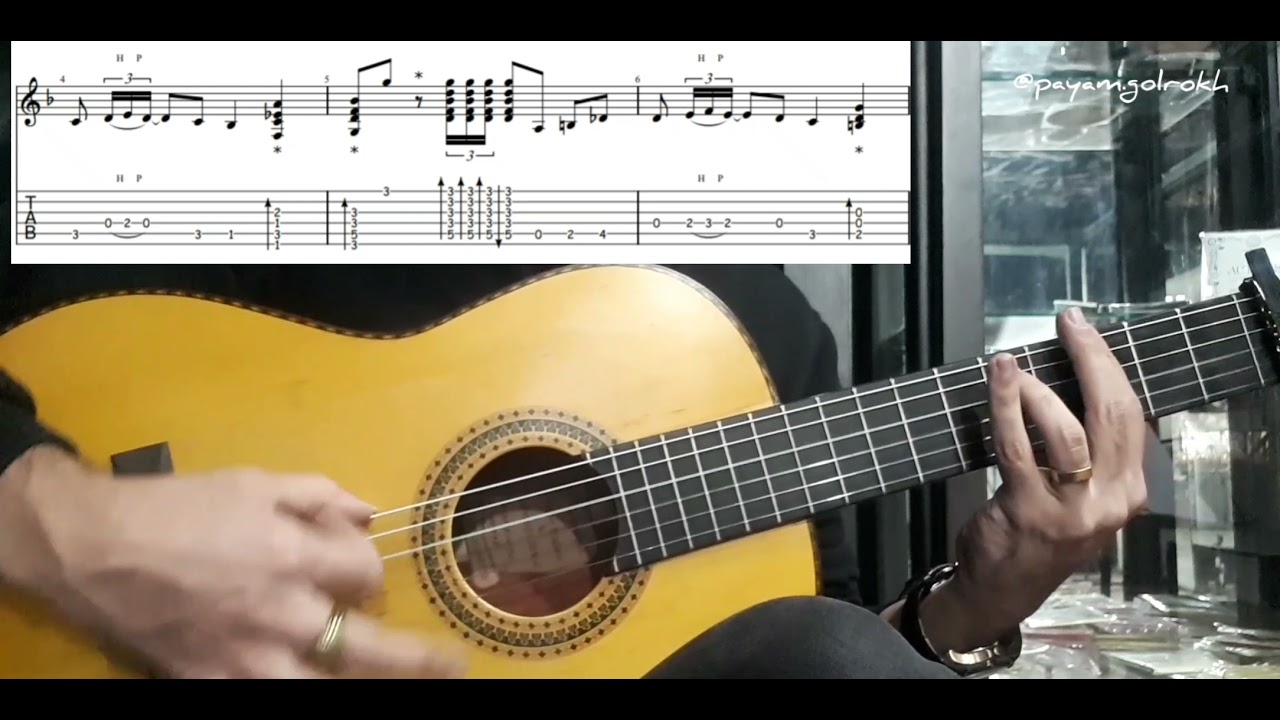 Tango falseta tutorial with tab link in the description(اموزش فالستا ...