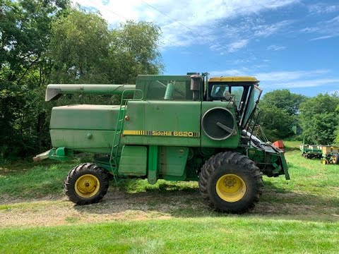 John Deere 6620 Side Hill Combine. - YouTube