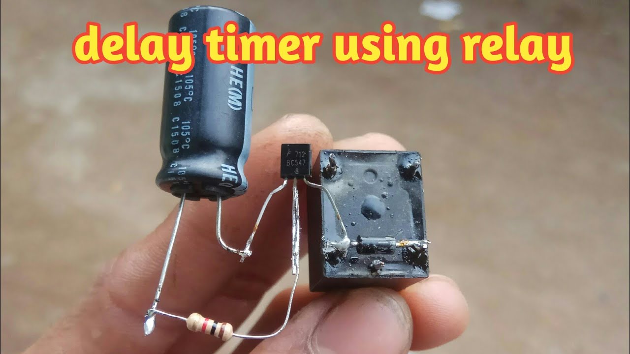 Delay timer criative project using relay relay. - YouTube