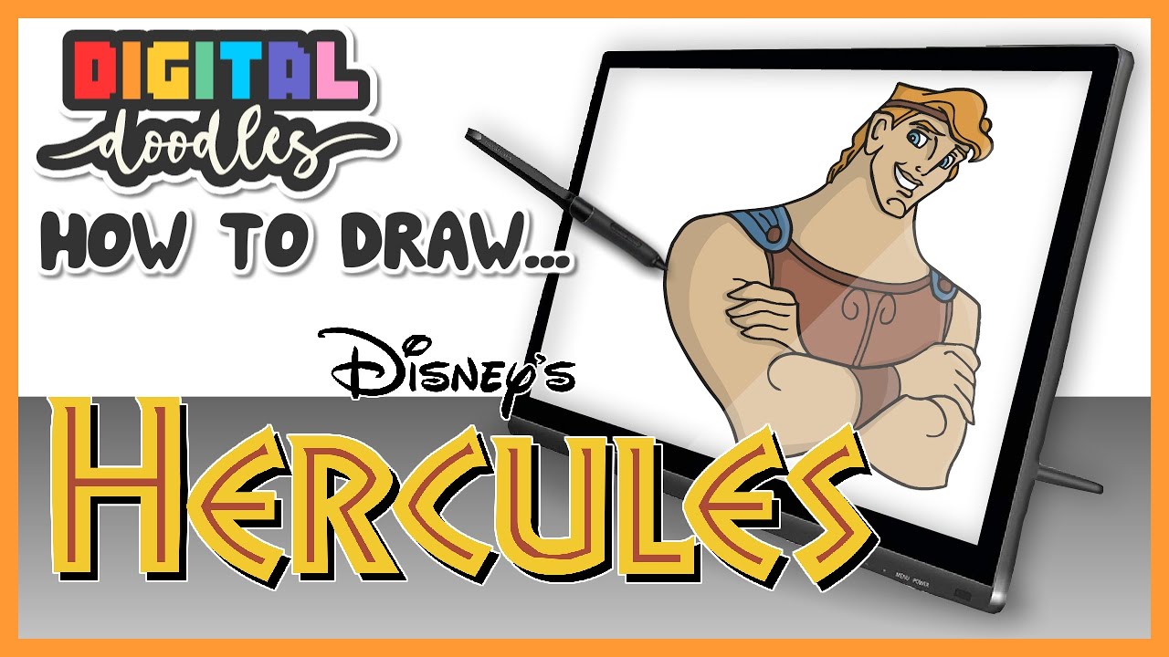 How To Draw Disney's Hercules! - Digital Doodles 58 - YouTube