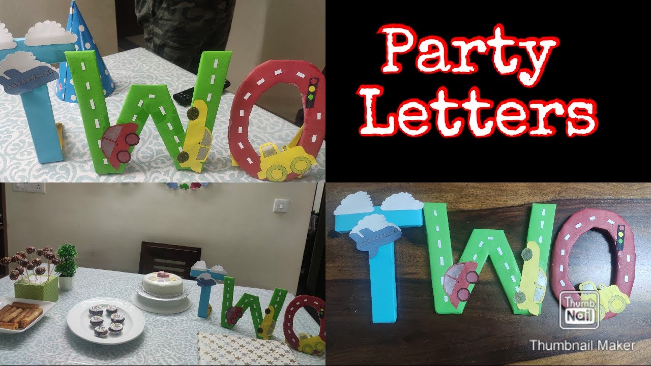 Easy Party Letter Blocks/Easy Party Number,Name Blocks/Kids Party Decor ...